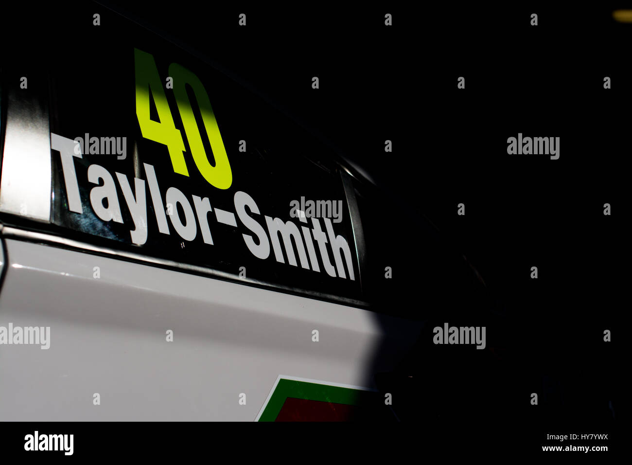 Fawkham, Longfield, UK. 2nd April, 2017. BTCC racing driver Aron Taylor ...