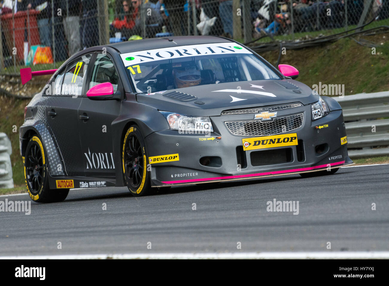 Fawkham, Longfield, UK. 2nd April, 2017. BTCC racing driver Dave ...