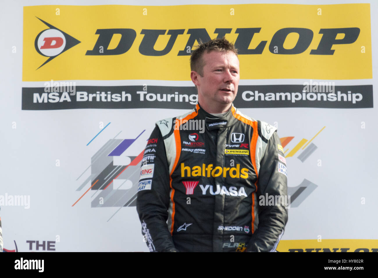 Fawkham, Longfield, UK. 2nd April, 2017. BTCC racing driver Gordon ...