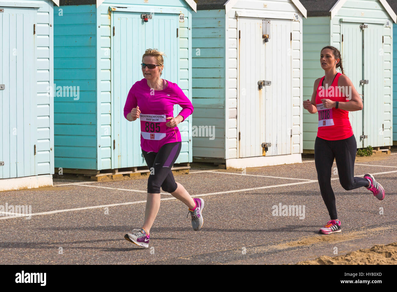 Bournemouth, Dorset, UK. 2nd Apr, 2017. Runners taking part in the 10k ...