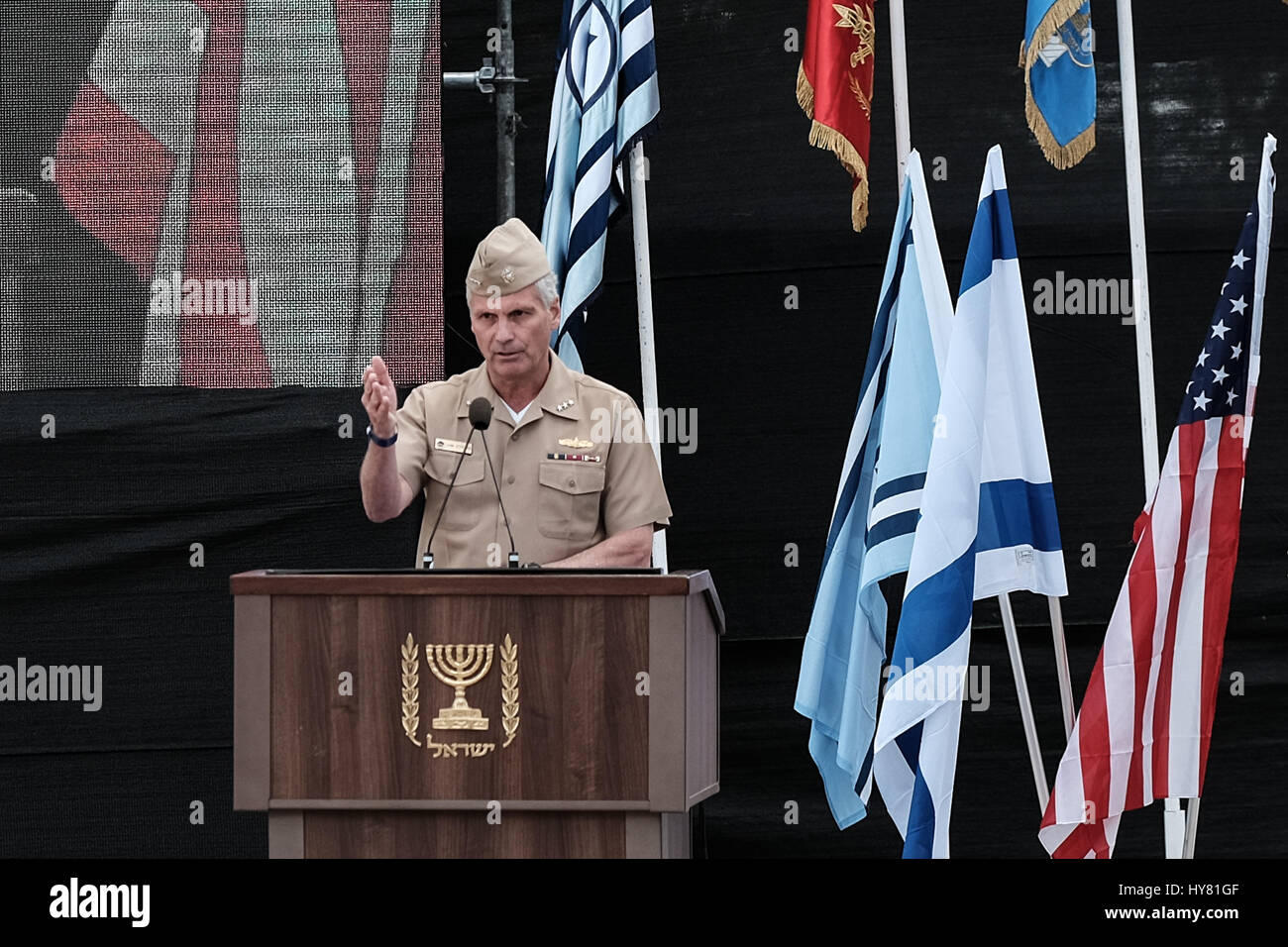 Hatzor Airbase, Israel. 2nd April, 2017. US Missile Defense Agency ...