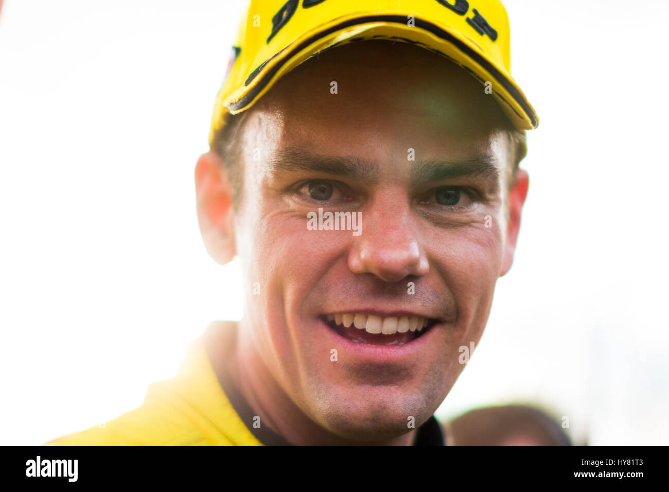 Fawkham, Longfield, UK. 2nd April, 2017. BTCC racing driver Tom Chilton ...