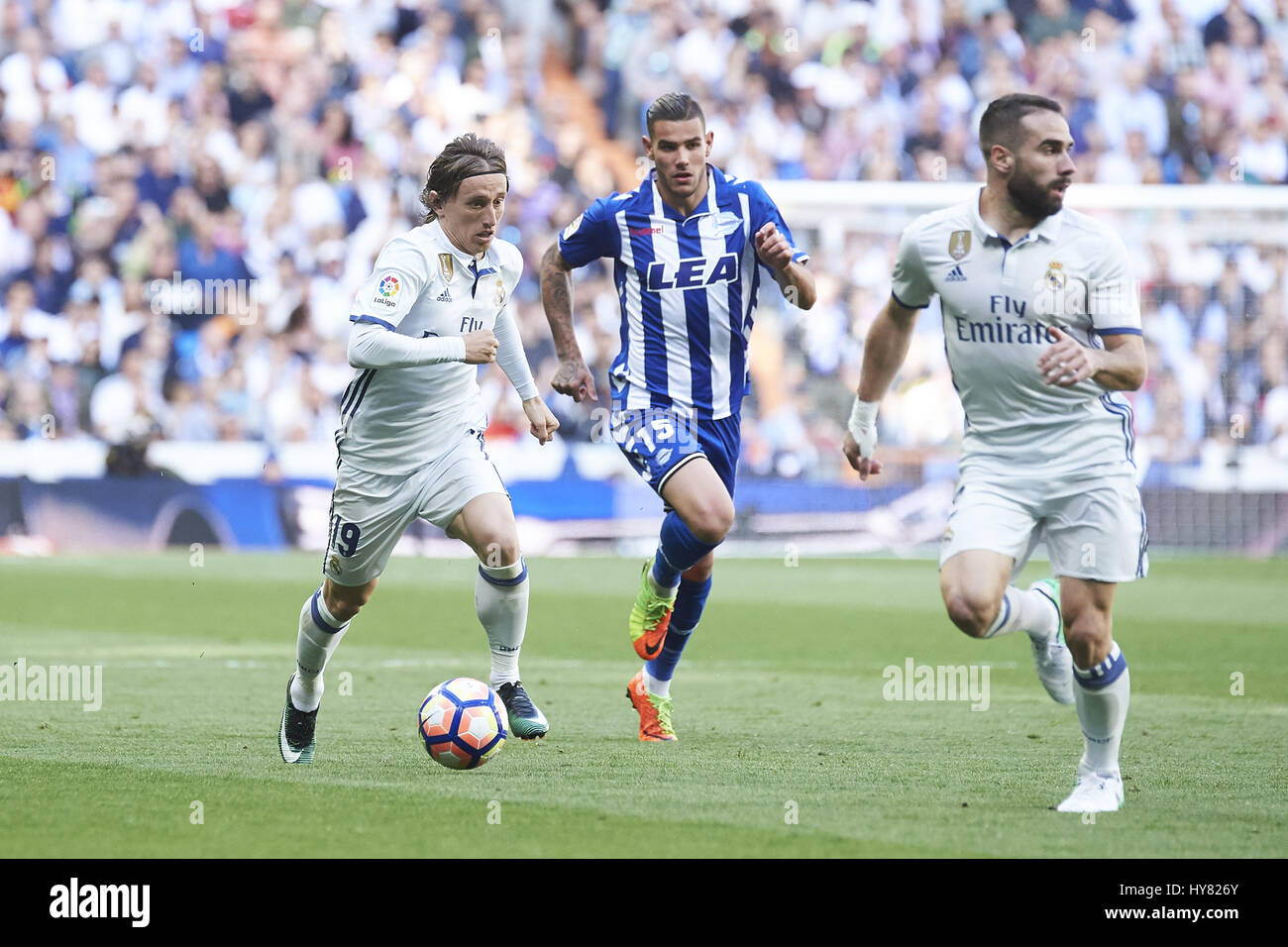 April 2, 2017 - Madrid, Spain - Luka Modric (midfielder; Real Madrid ...