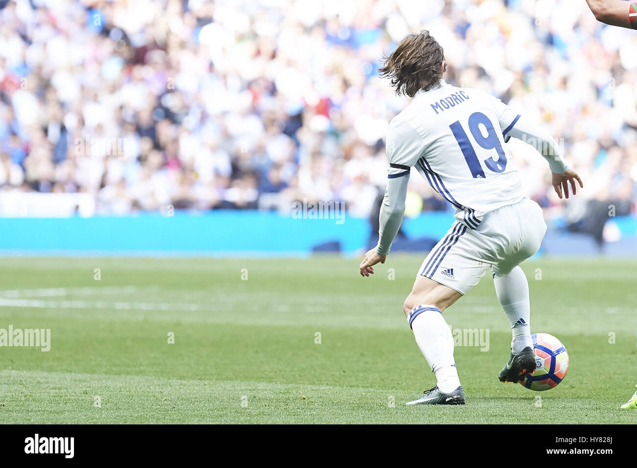 April 2, 2017 - Madrid, Spain - Luka Modric (midfielder; Real Madrid ...