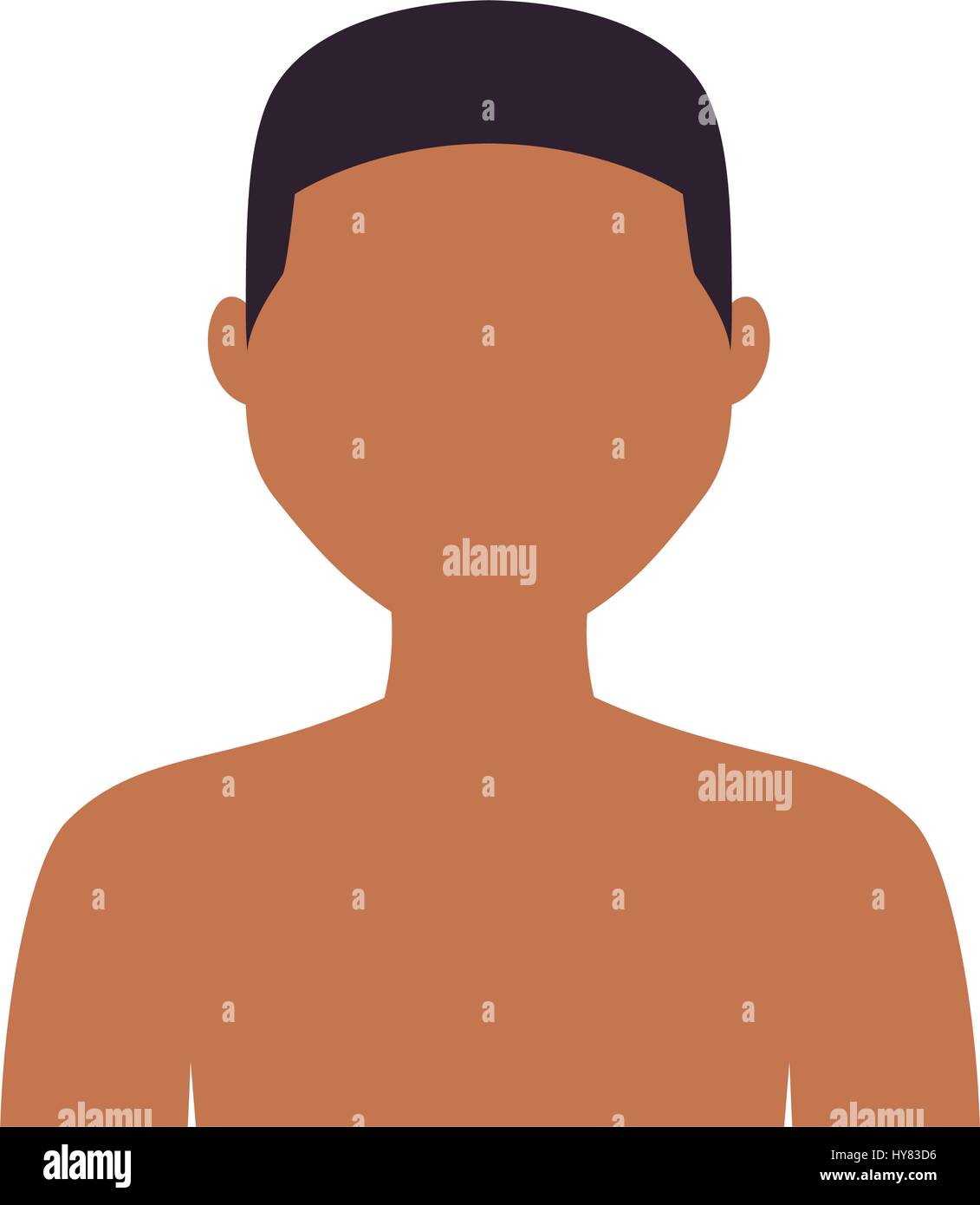 man cartoon icon over white background. colorful design. vector ...