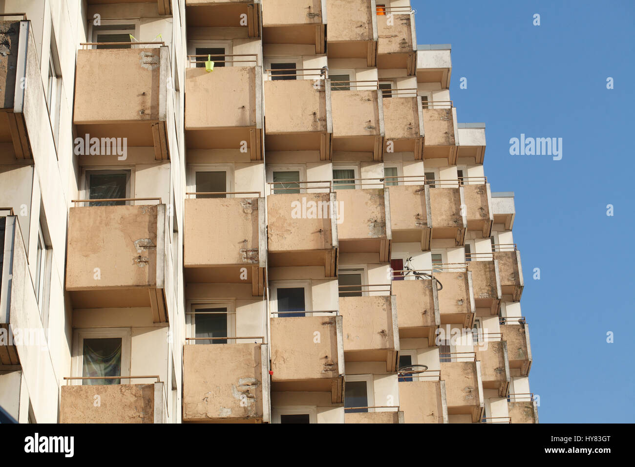 Block of Flats, balconies Stock Photo - Alamy
