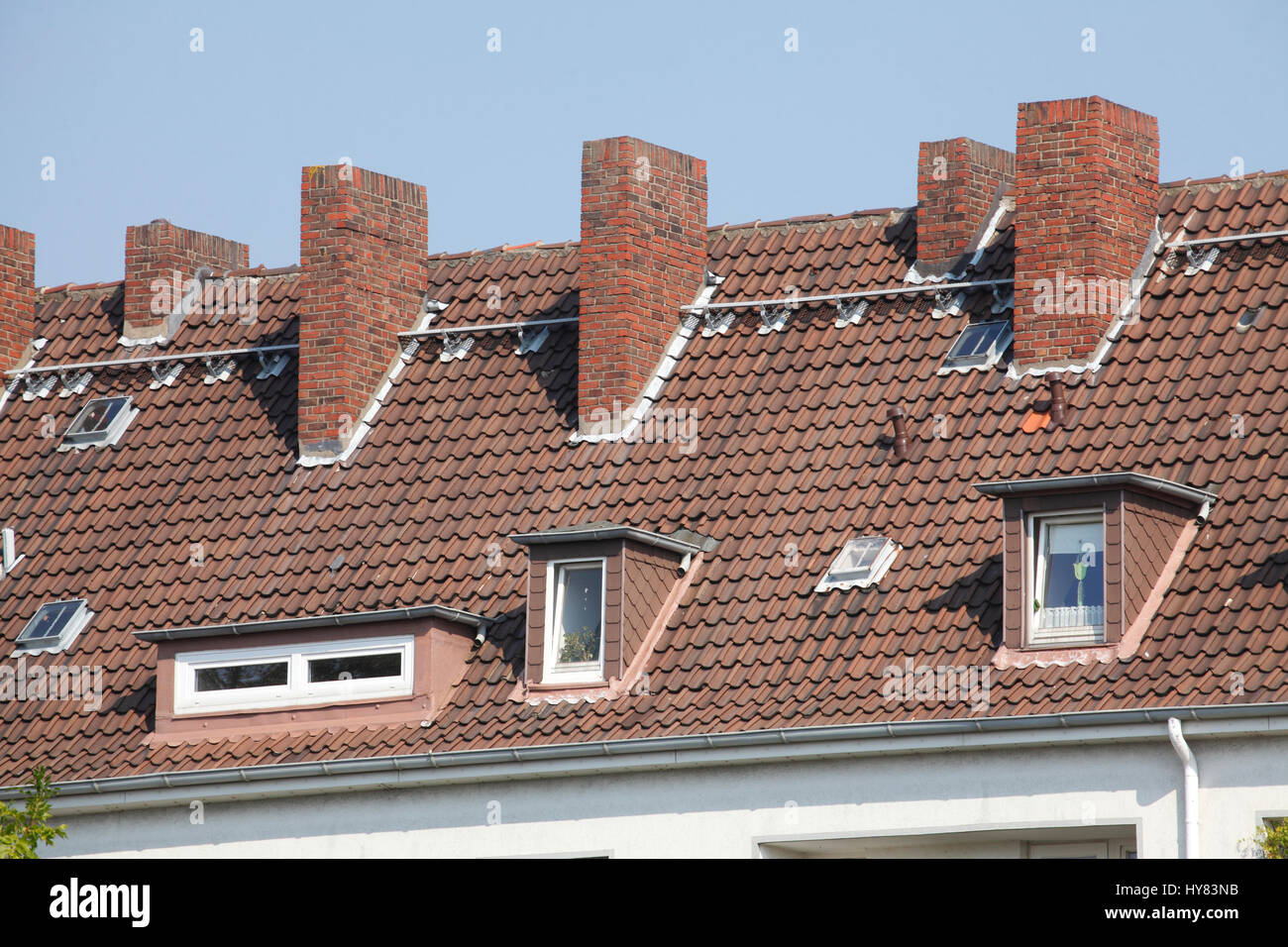 roofs, windows and chimneys Stock Photo - Alamy