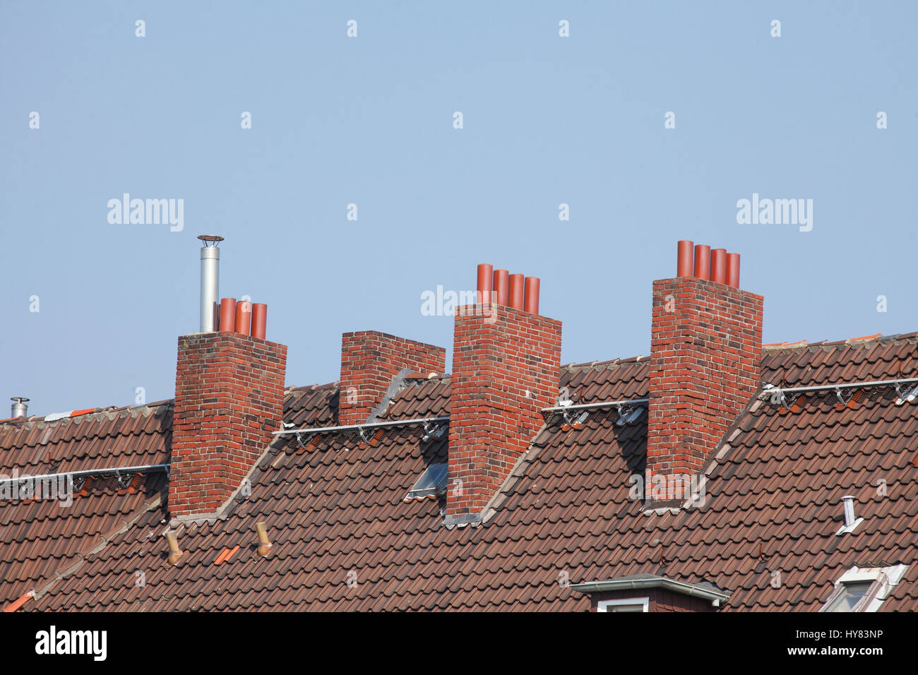 roofs, windows and chimneys Stock Photo - Alamy