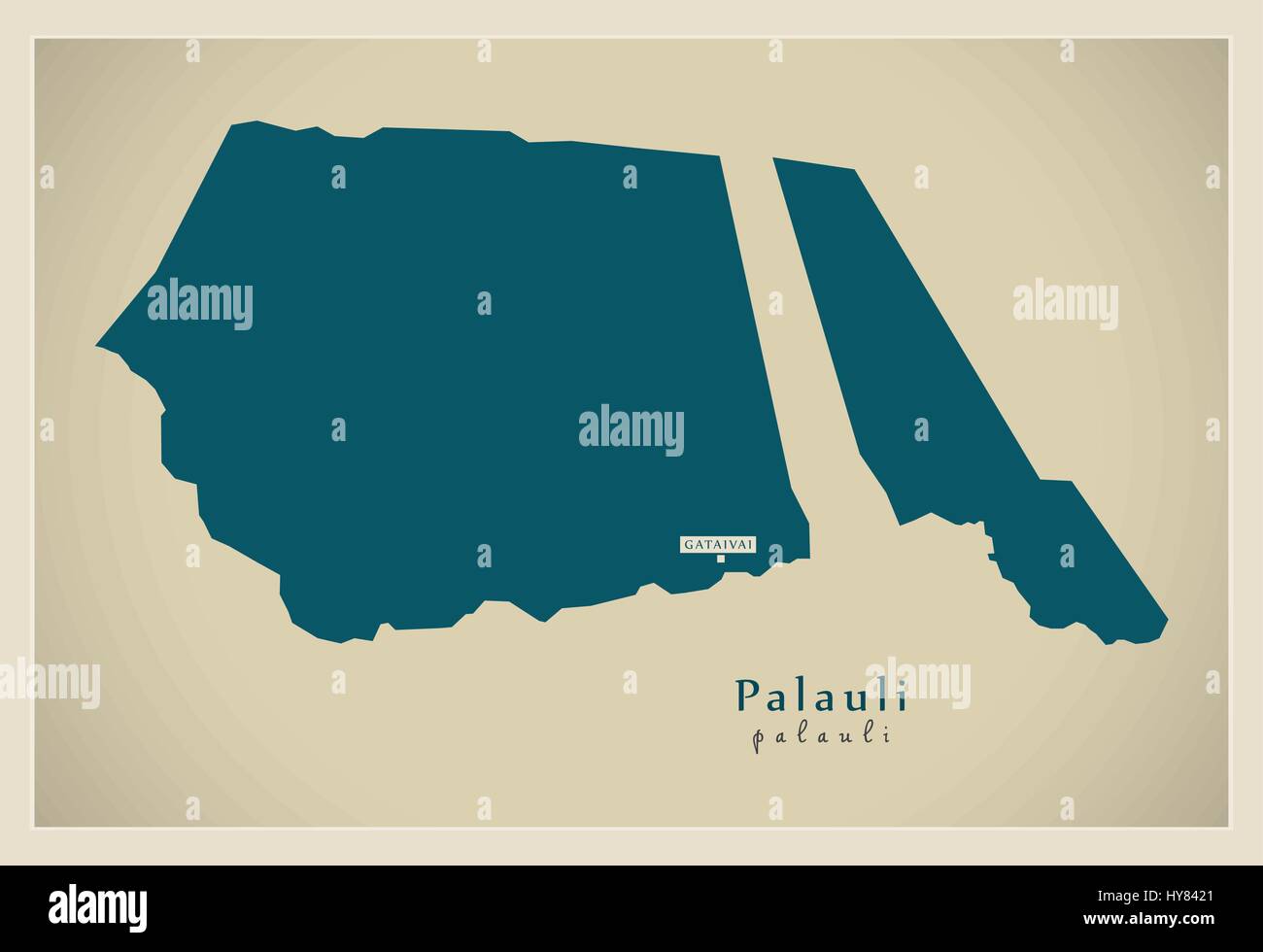Modern Map - Palauli WS Stock Vector Image & Art - Alamy