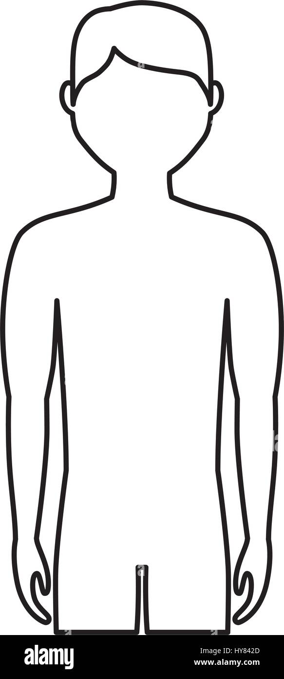 body of man icon over white background. vector illustration Stock ...