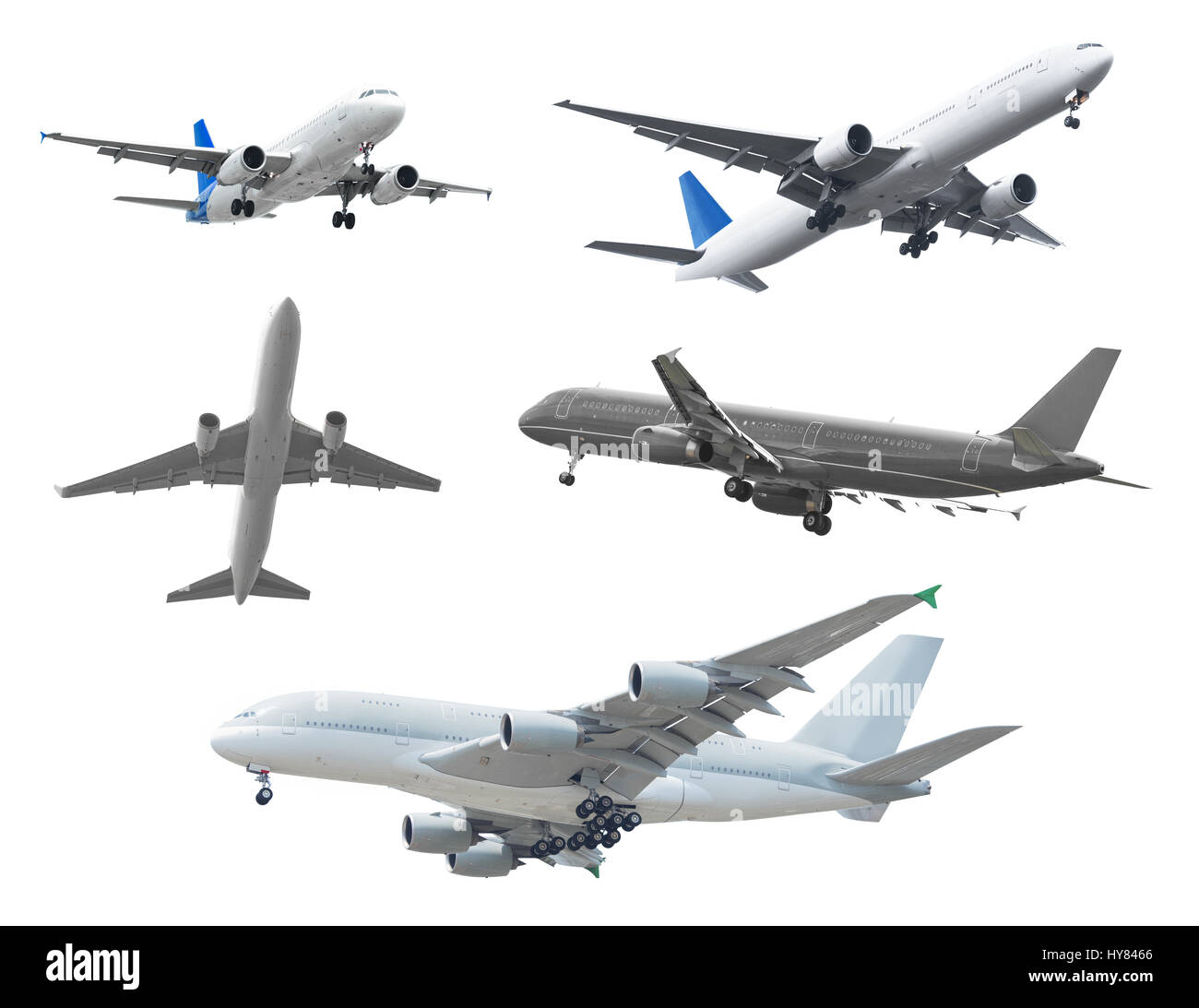 All metal civil aircraft Cut Out Stock Images & Pictures - Alamy