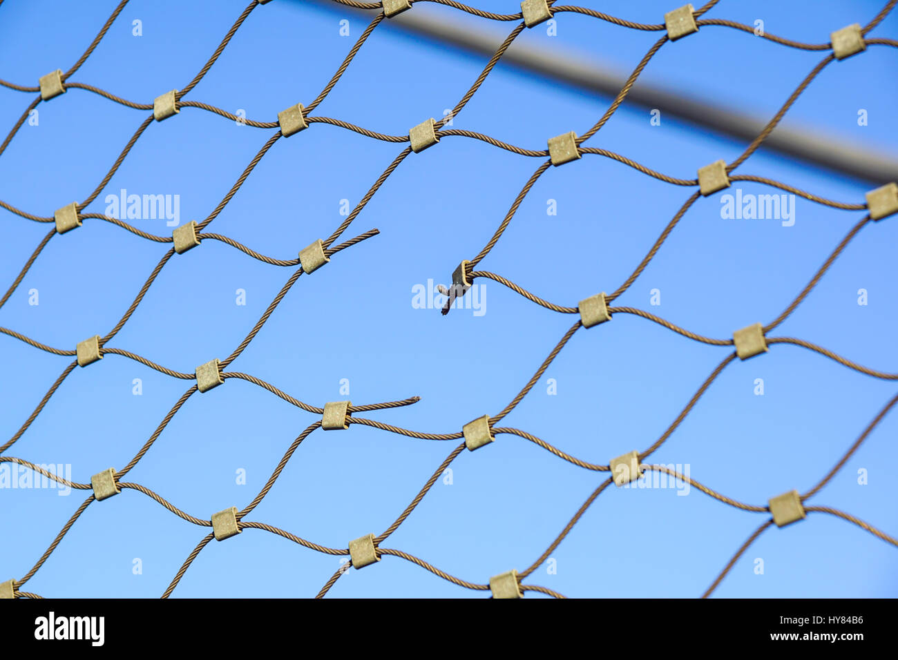 Metal wire fence protection chainlink background Stock Photo - Alamy