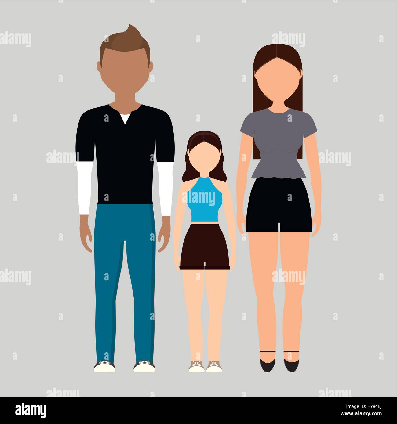 family cartoon icon Stock Vector Image & Art - Alamy