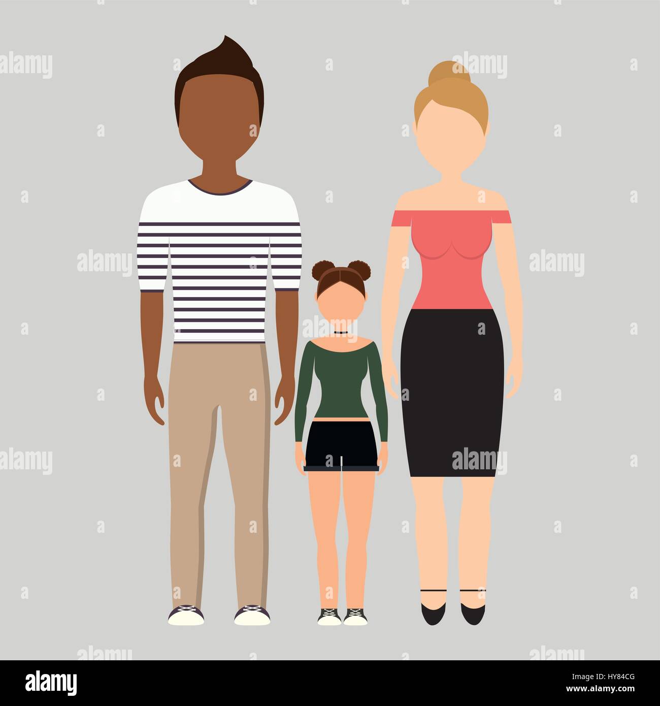 family cartoon icon Stock Vector Image & Art - Alamy