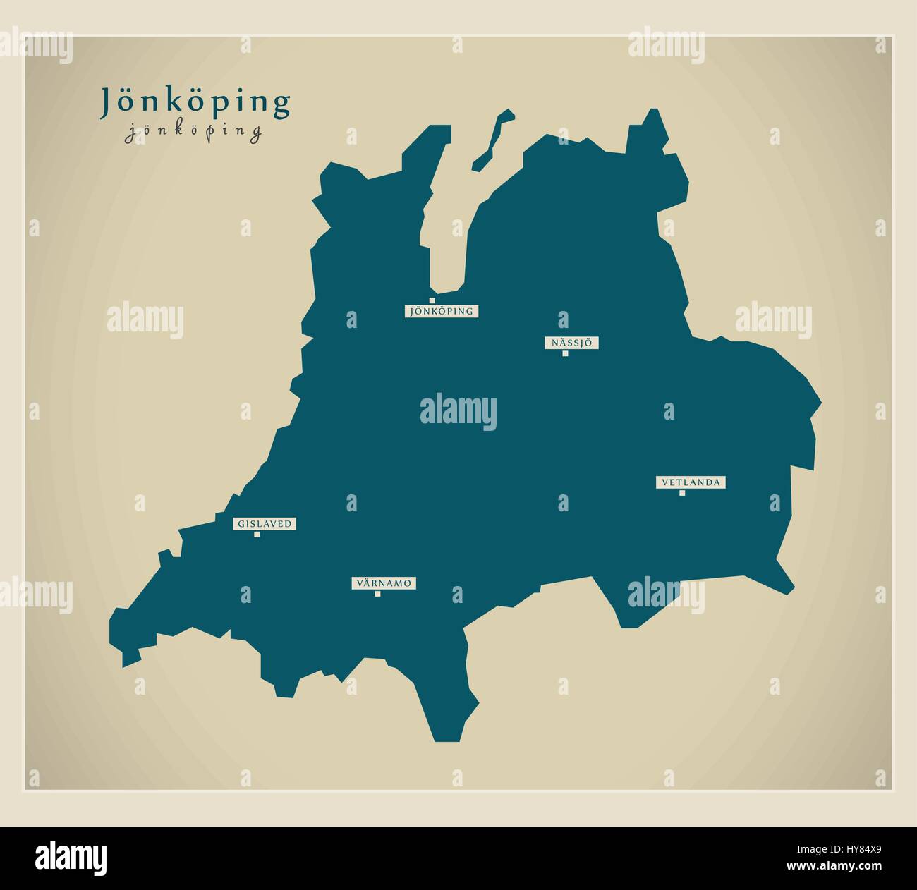 Jonkoping map Stock Vector Images - Alamy