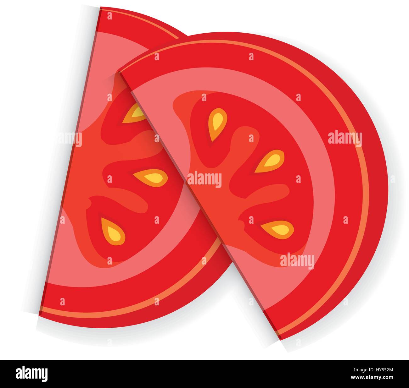 Sliced tomato icon and food vector Stock Vector Image & Art - Alamy