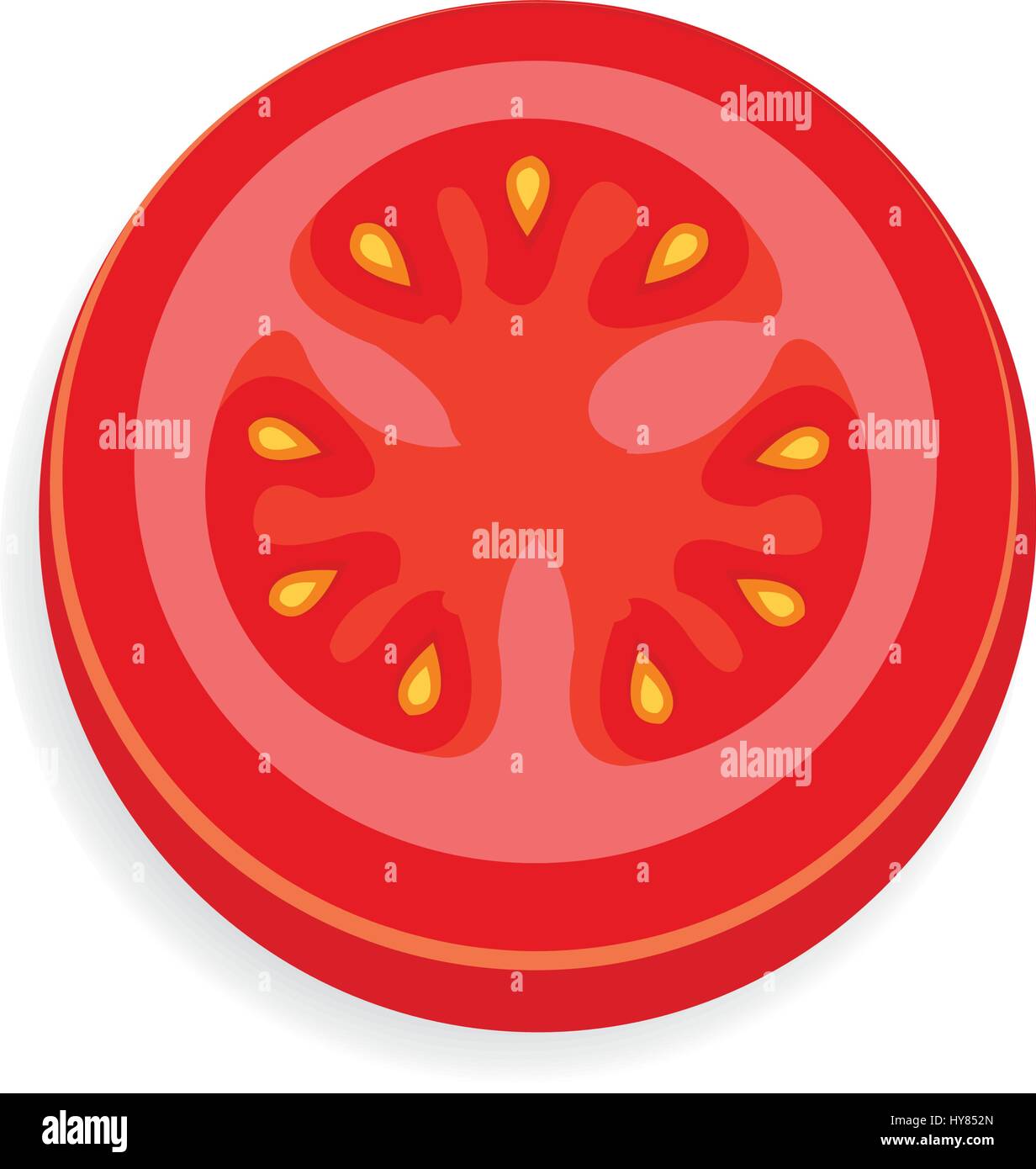 tomato Sliced icon and food vector Stock Vector Image & Art - Alamy