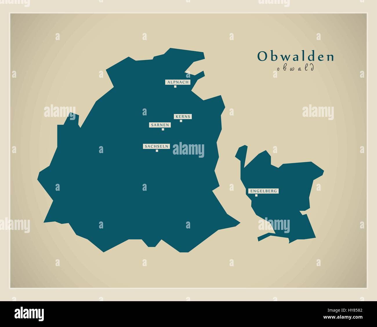 Map of obwalden hi-res stock photography and images - Alamy