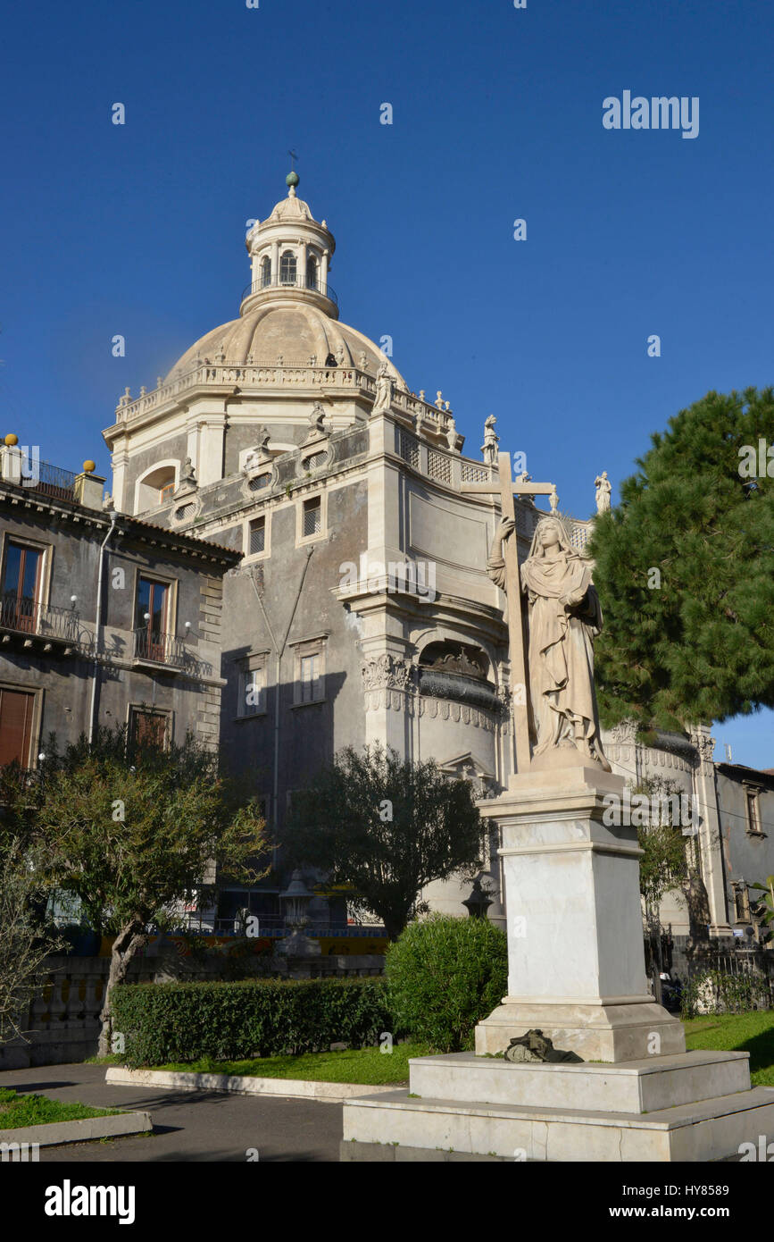 Chiesa della Badia Tu Sant'Agata, Piazza Duomo, Catania, Sicily, Italy ...