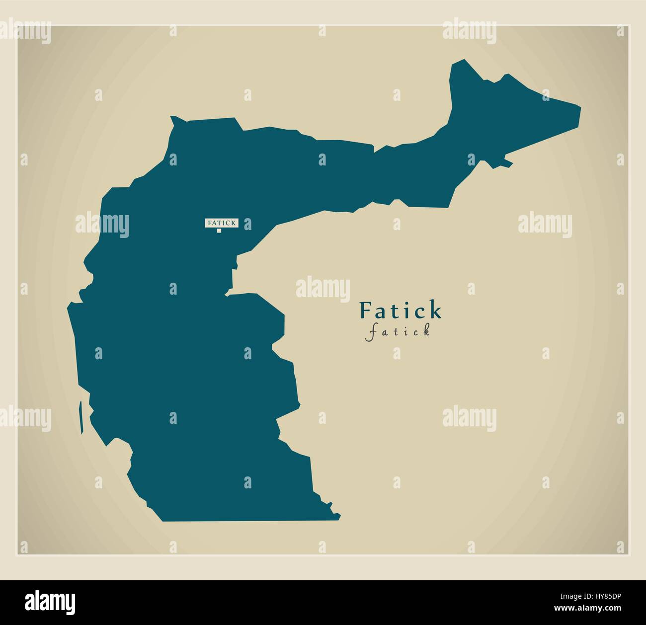 Fatick vector map hi-res stock photography and images - Alamy