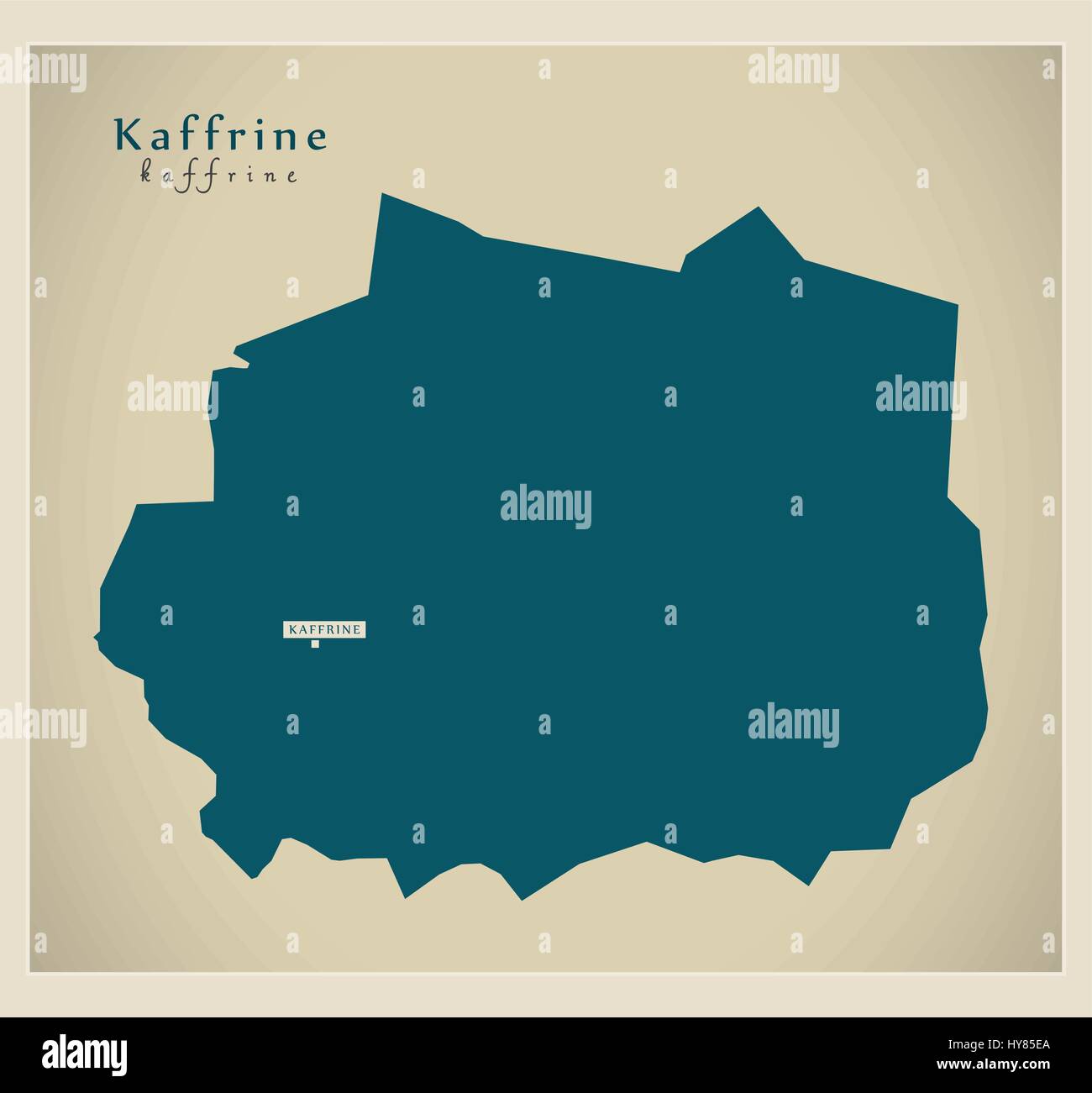 Kaffrine vector map hi-res stock photography and images - Alamy