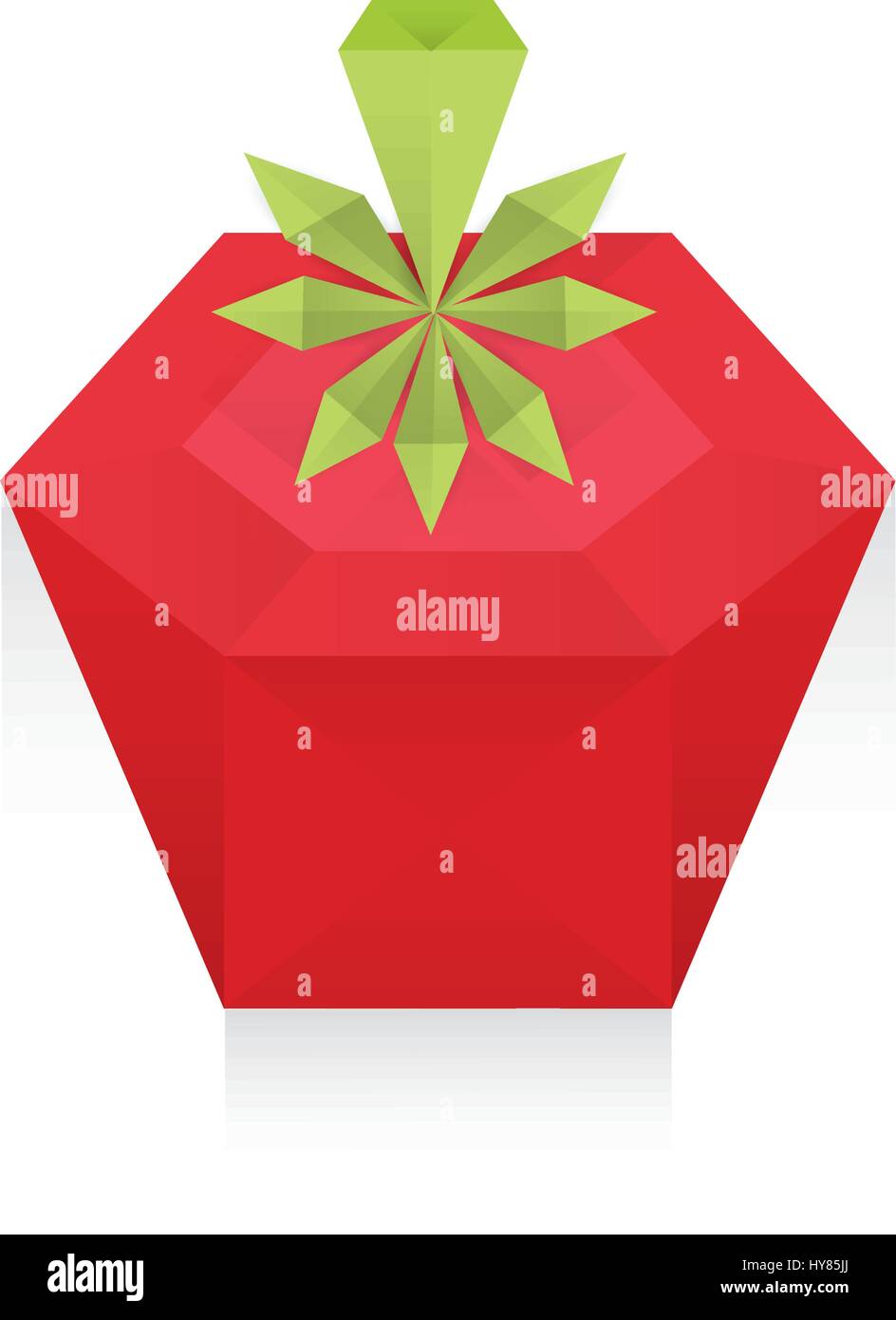 Tomato 3D Origami Icon Stock Vector Image & Art - Alamy