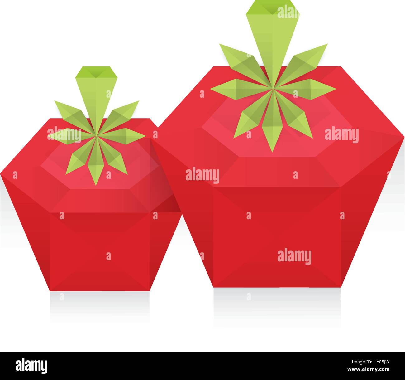 Tomato 3D Origami Icon Stock Vector Image & Art - Alamy