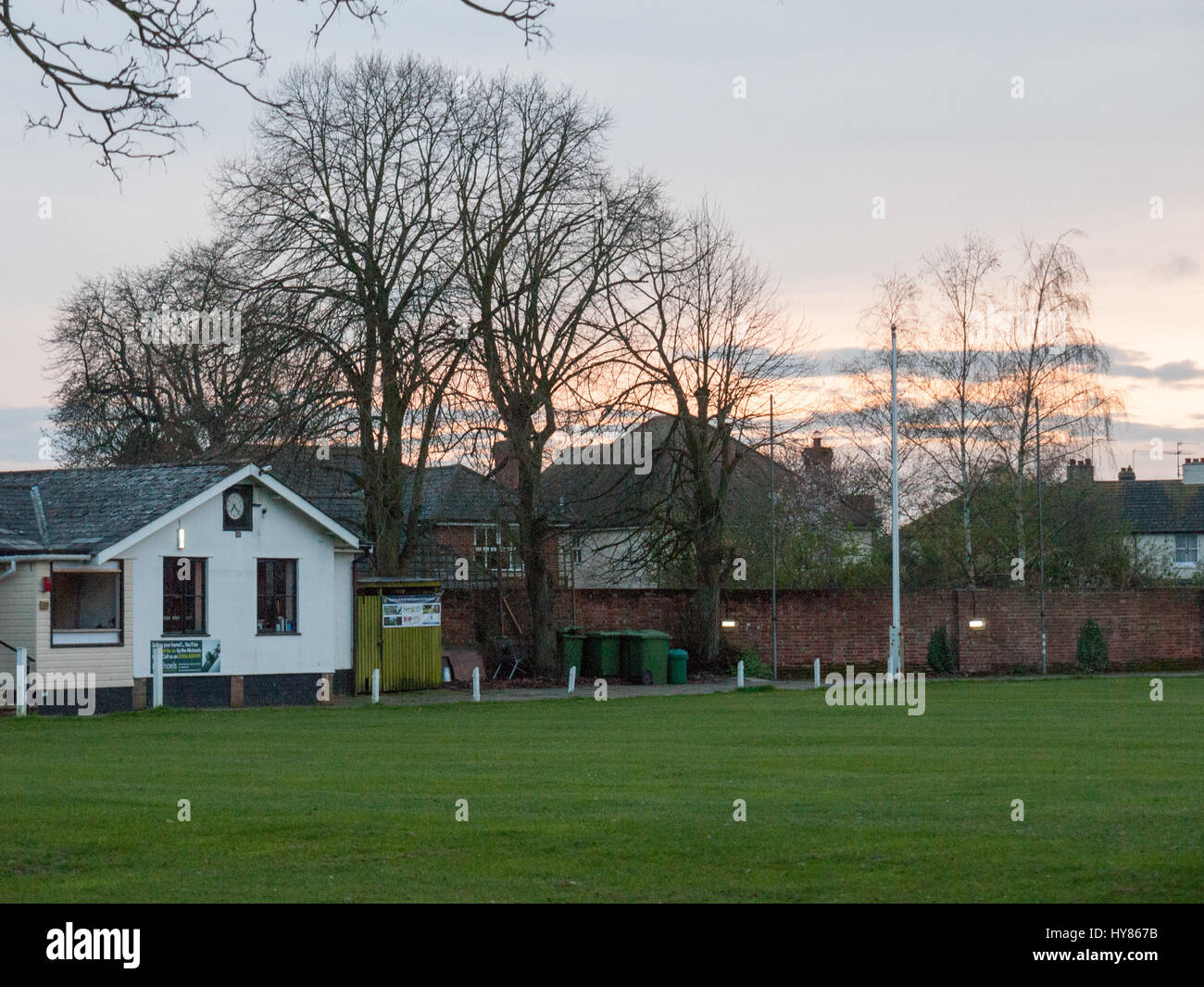 Cricket club house on side hi-res stock photography and images - Alamy