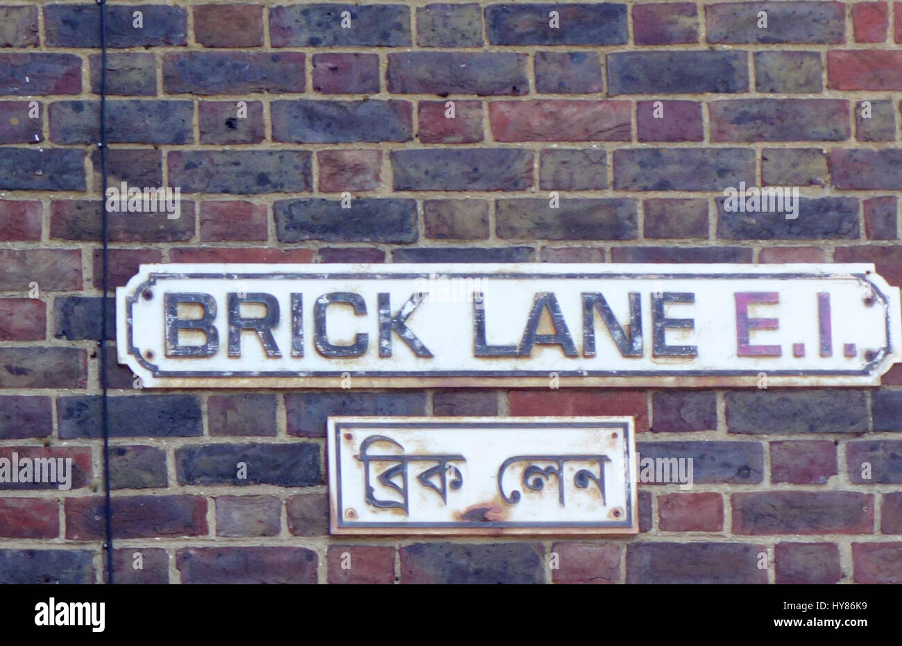 Brick Lane sign, London, England, UK Stock Photo - Alamy