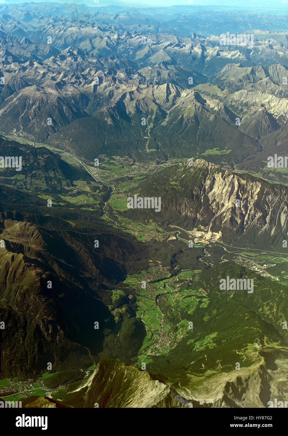 Satelite view alps hi-res stock photography and images - Alamy
