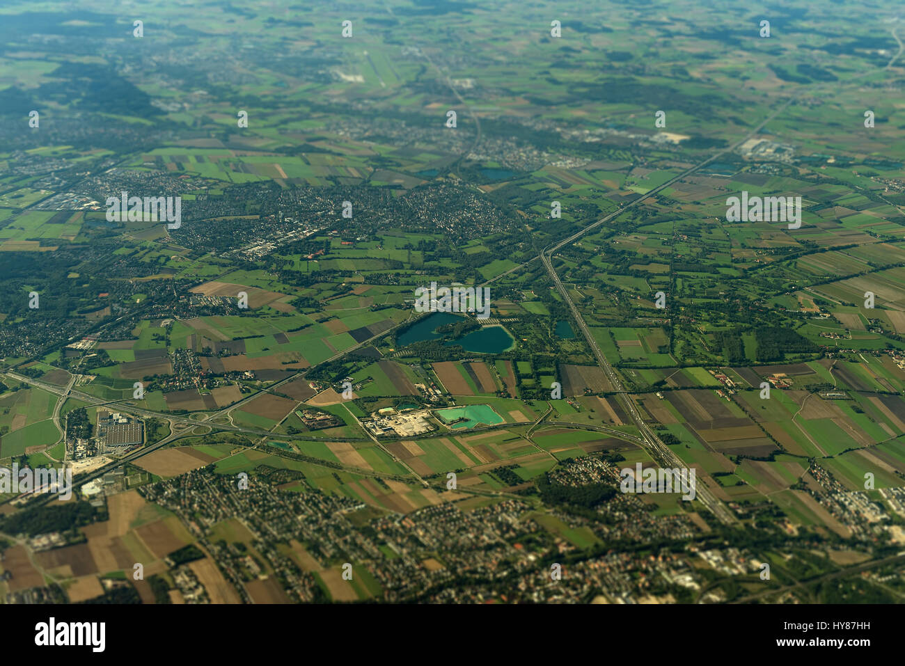 Germany villages aerial view hi-res stock photography and images - Alamy