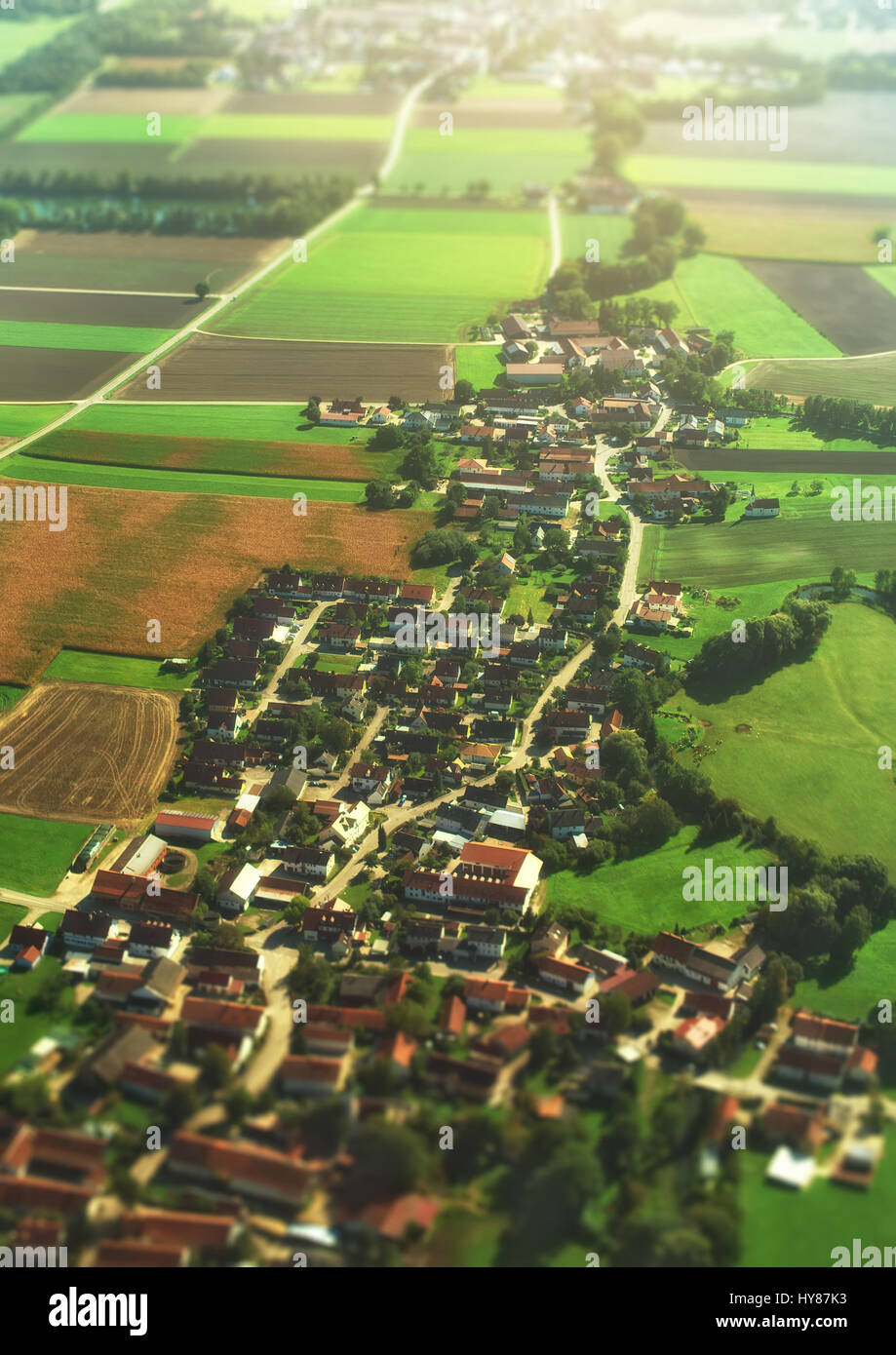 Farm fields from birds eye hi-res stock photography and images - Alamy