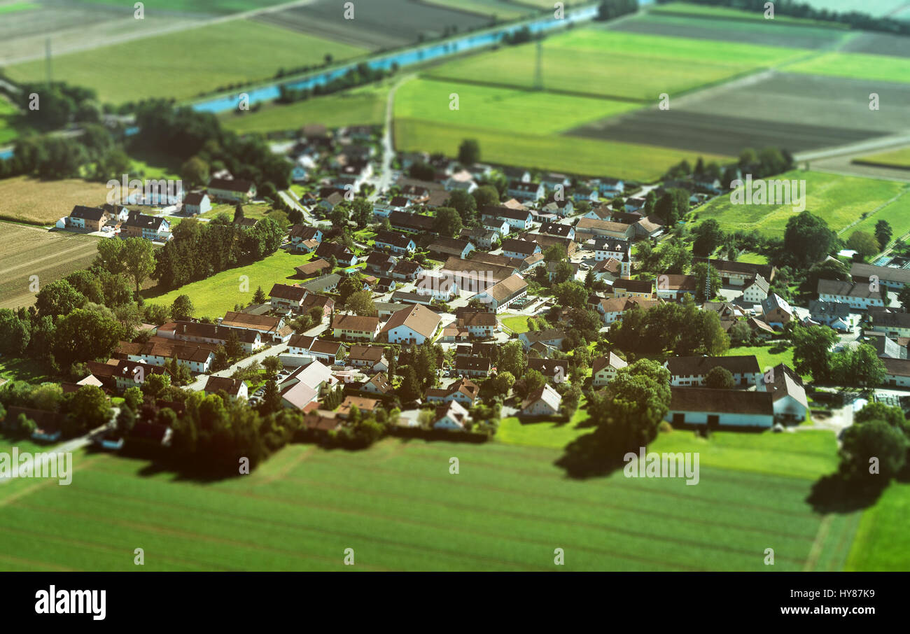 German village aerial hi-res stock photography and images - Alamy