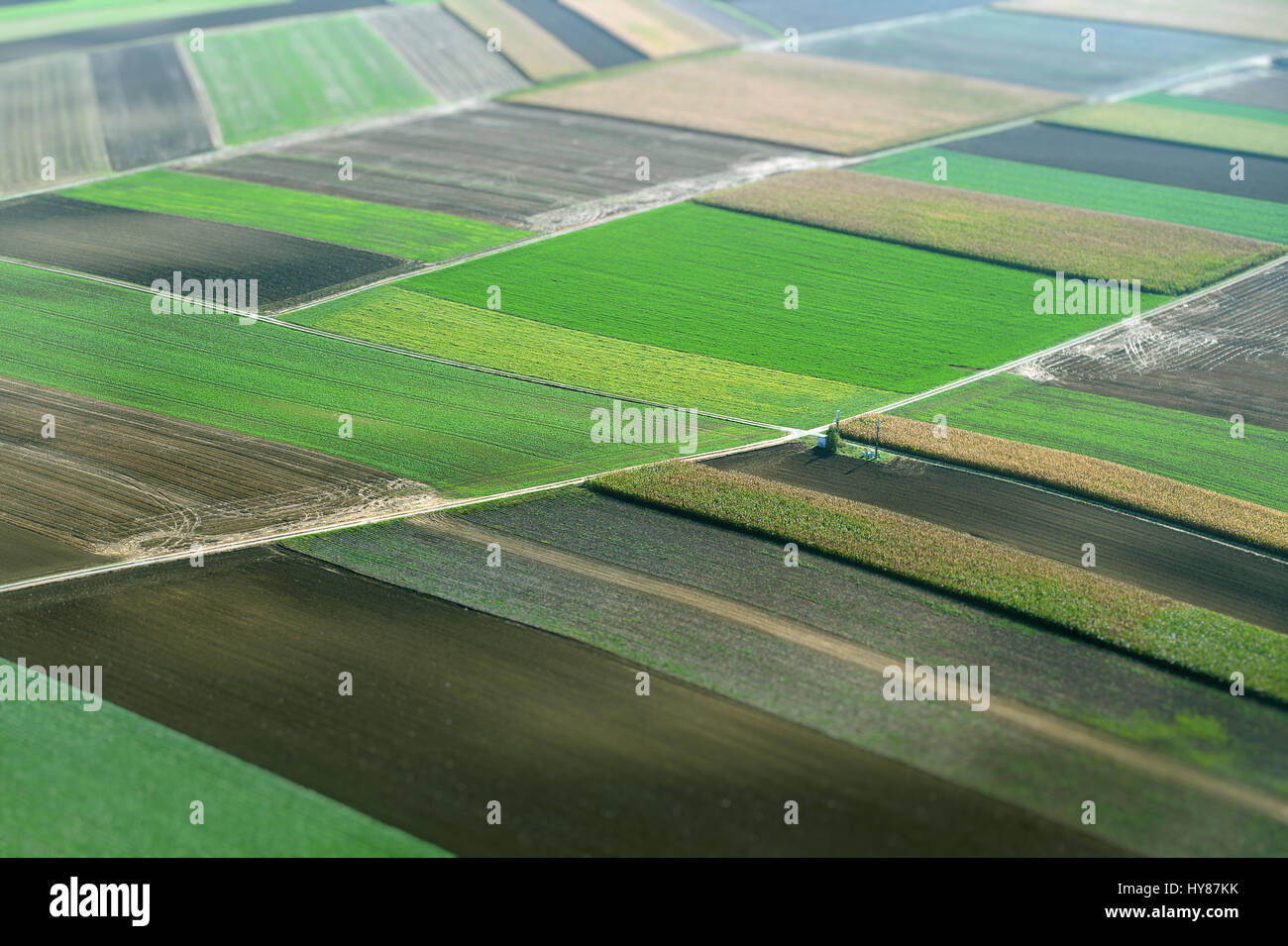 Aerial view of farmlands in Germany Stock Photo - Alamy