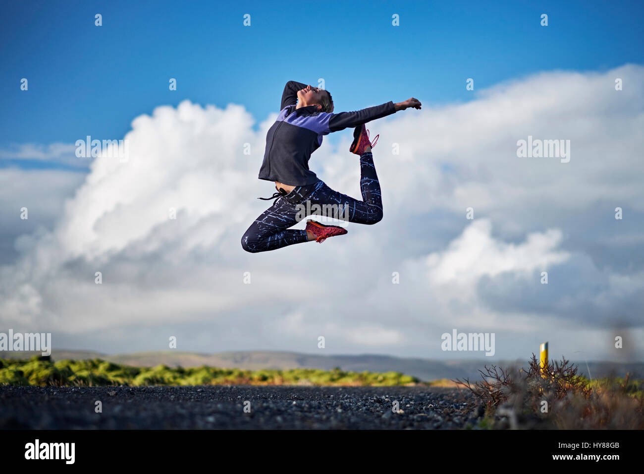 Leaping looking at camera hi-res stock photography and images - Alamy