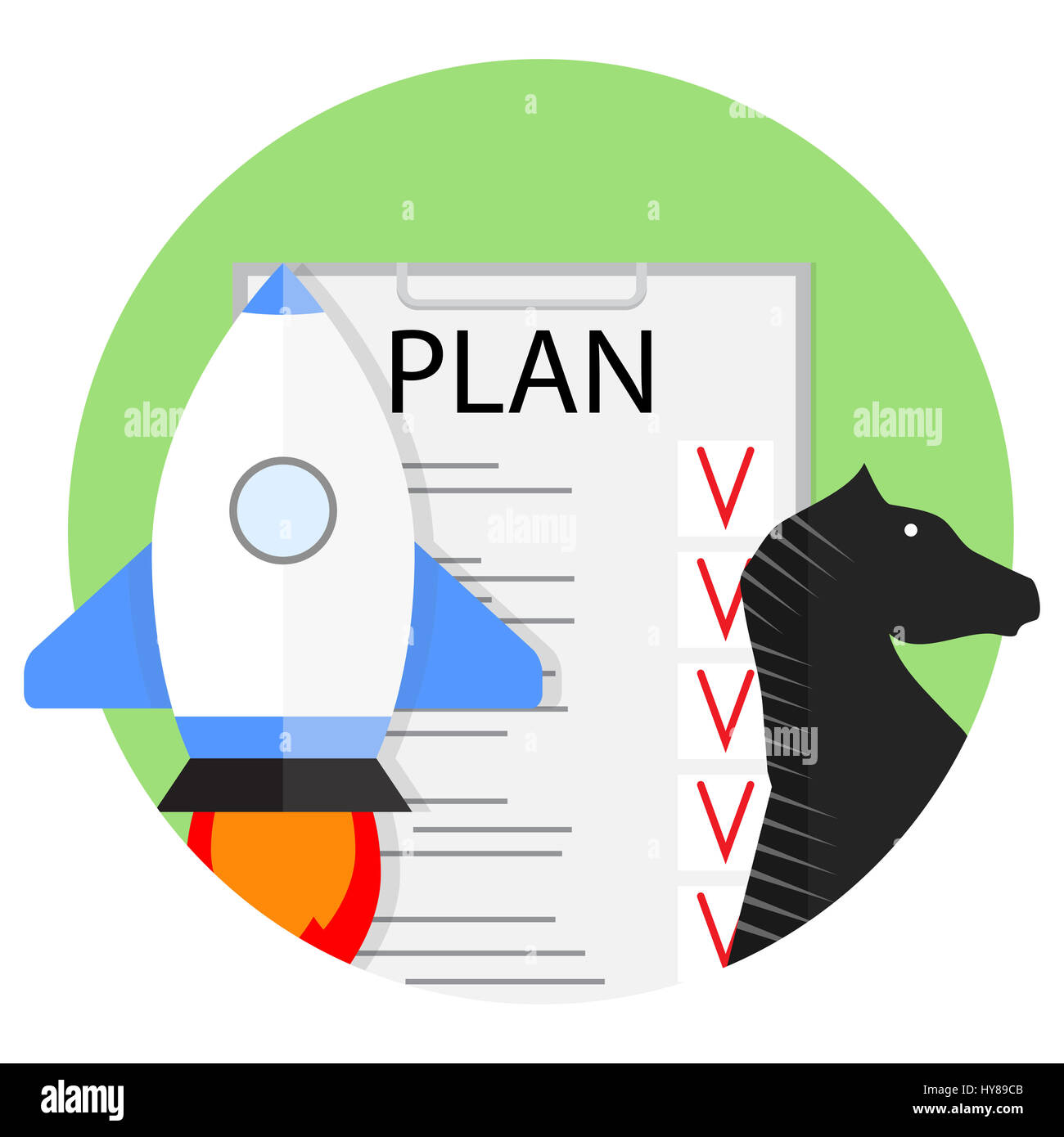 Planning vector hi-res stock photography and images - Alamy