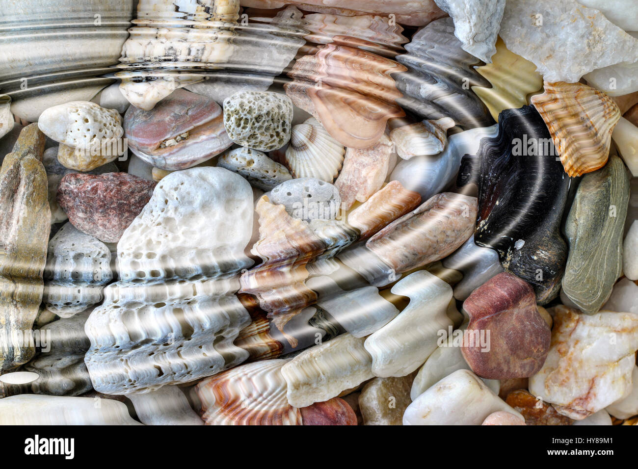 Closeup zen garden pebble detail hi-res stock photography and images ...