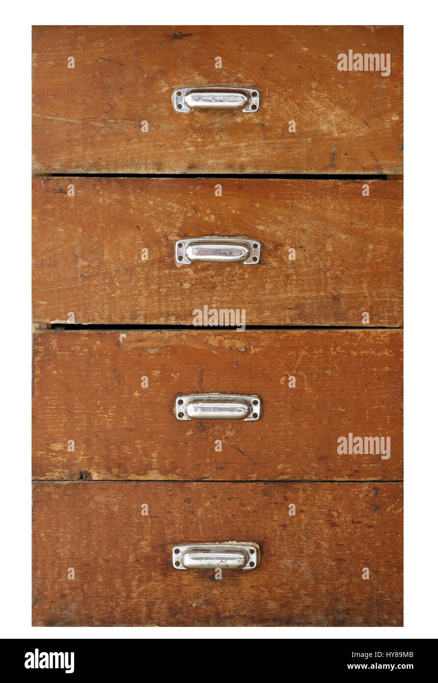 Old drawer on white background Stock Photo - Alamy