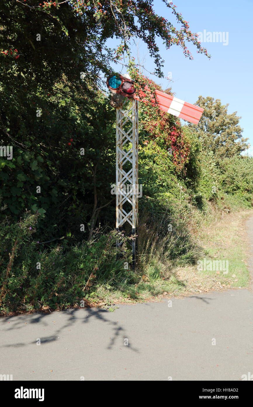 Disused railway signal,Yarmouth,Isle of Wight Stock Photo - Alamy