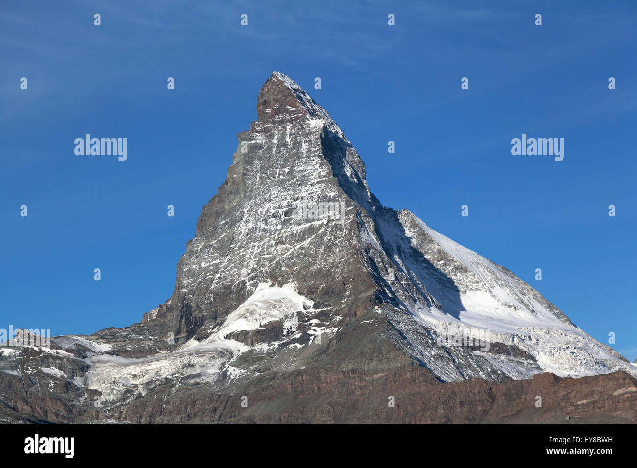 Switzerland, Zermatt, Alpine mountain - The Matterhorn Stock Photo - Alamy