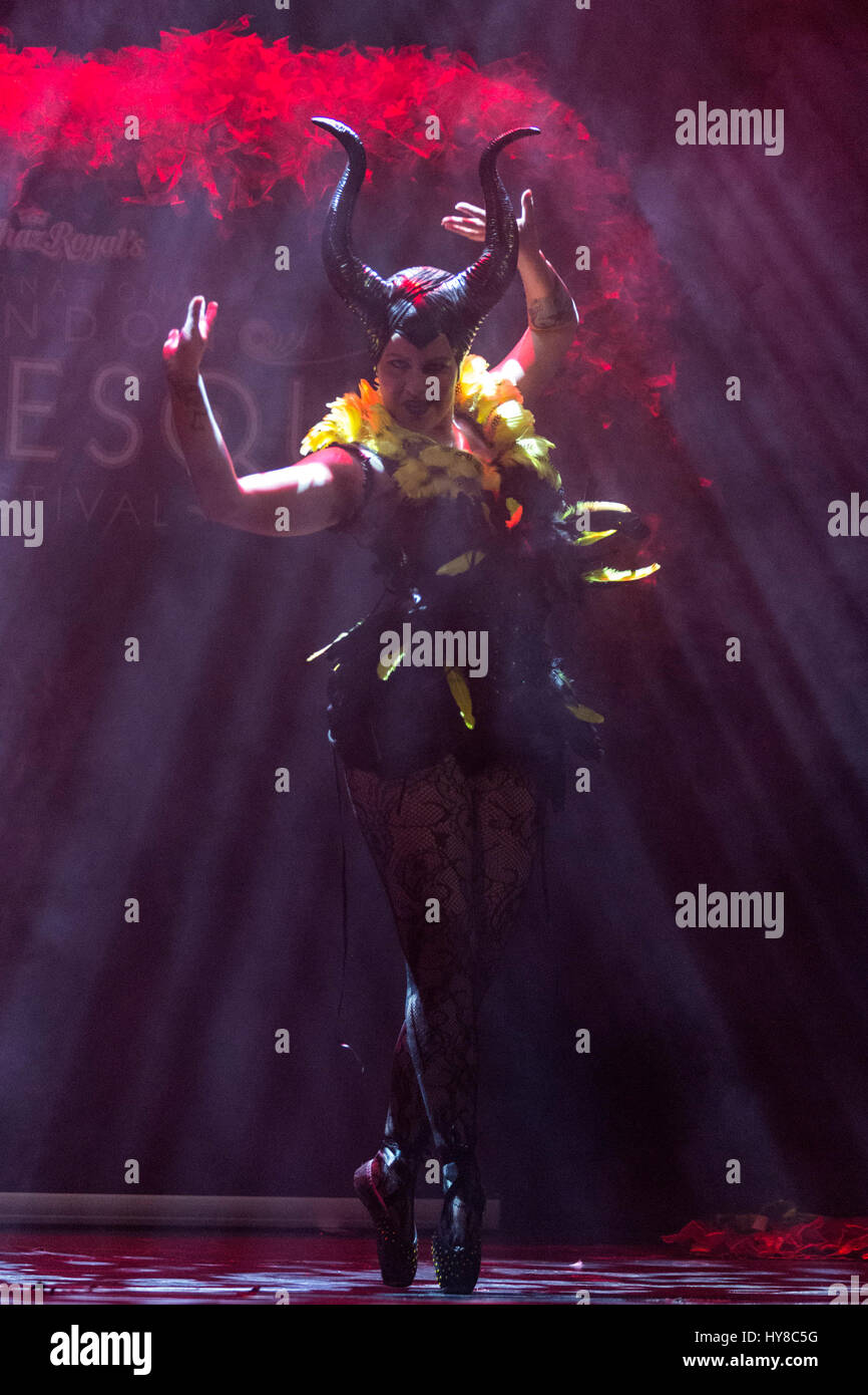 Cherry Boomb performing. 'Rebirth of Burlesque' at Hoxton Hall is the ...