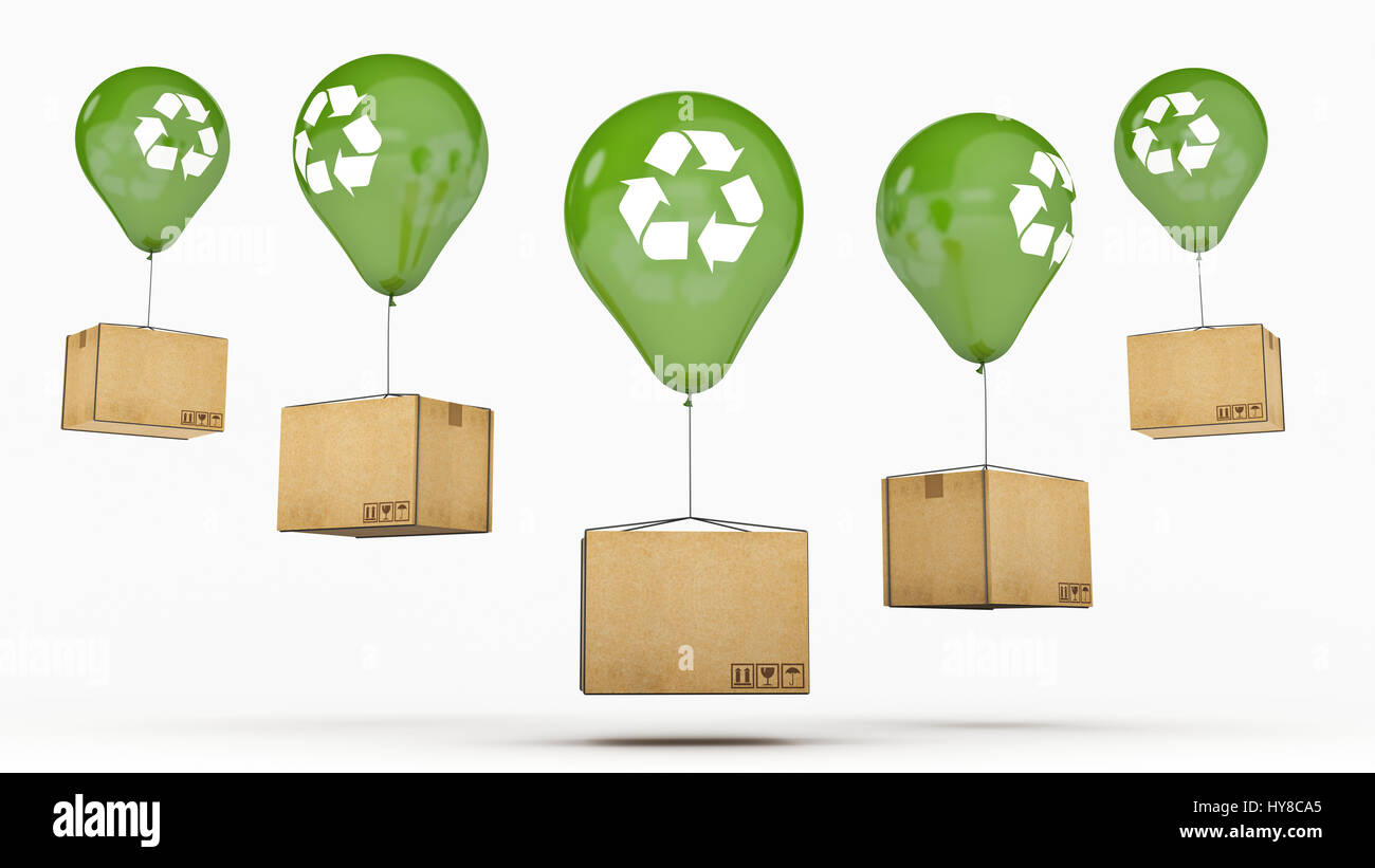Balloon with recycling symbol hi-res stock photography and images - Alamy