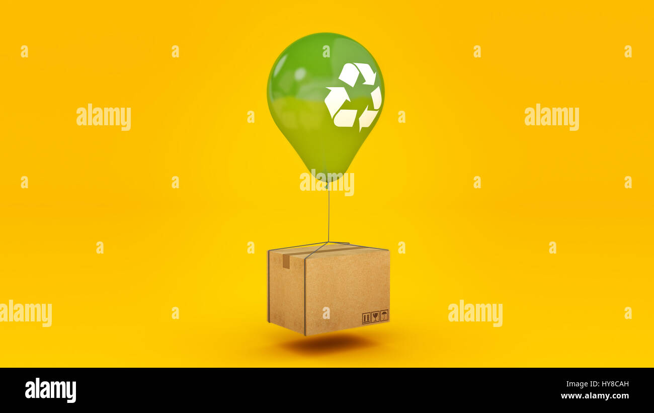 Balloon with recycling symbol hi-res stock photography and images - Alamy