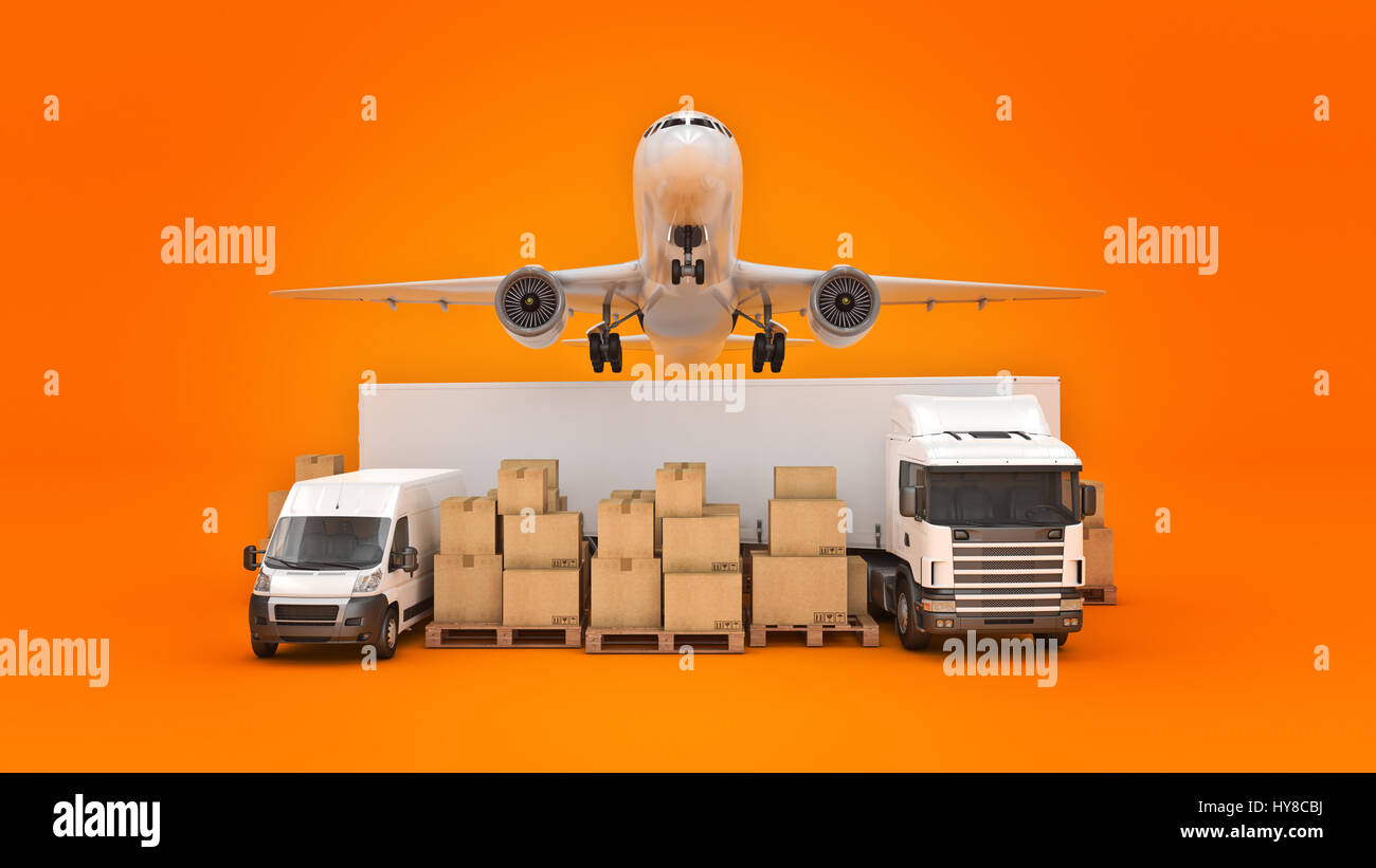 world wide cargo transport concept. 3d rendering Stock Photo - Alamy