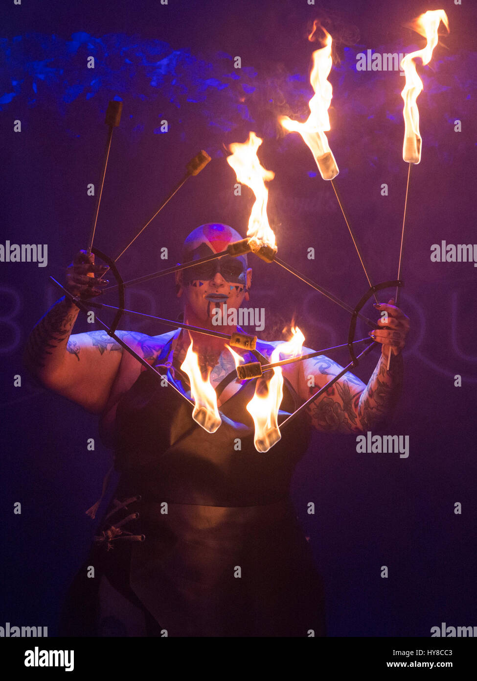 Smashlyn Monroe performing. 'Rebirth of Burlesque' at Hoxton Hall is ...