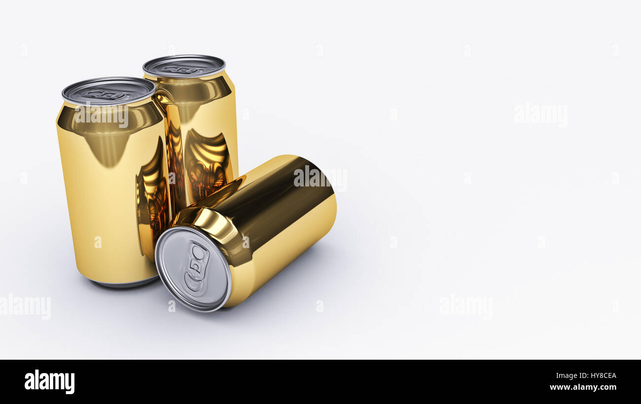 aluminium can isolated. 3d rendering Stock Photo - Alamy