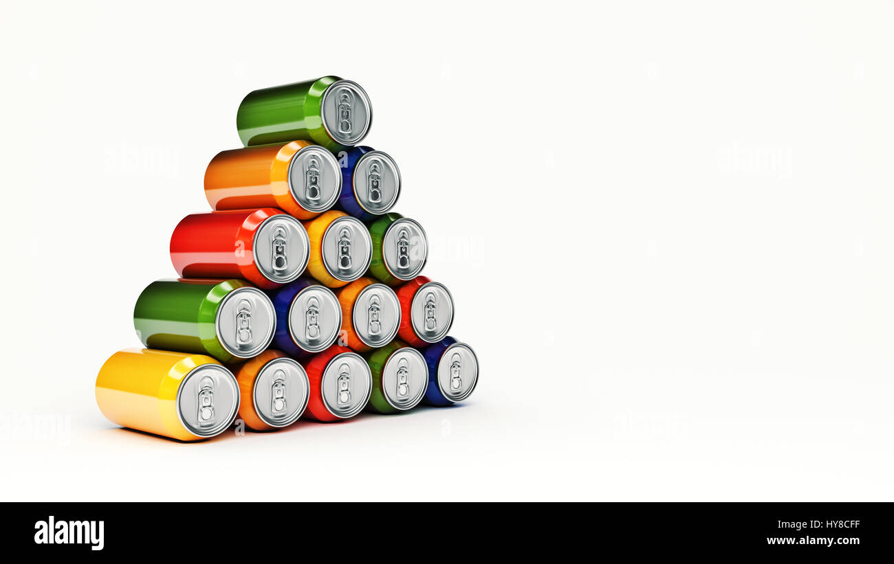 aluminium can isolated. 3d rendering Stock Photo - Alamy