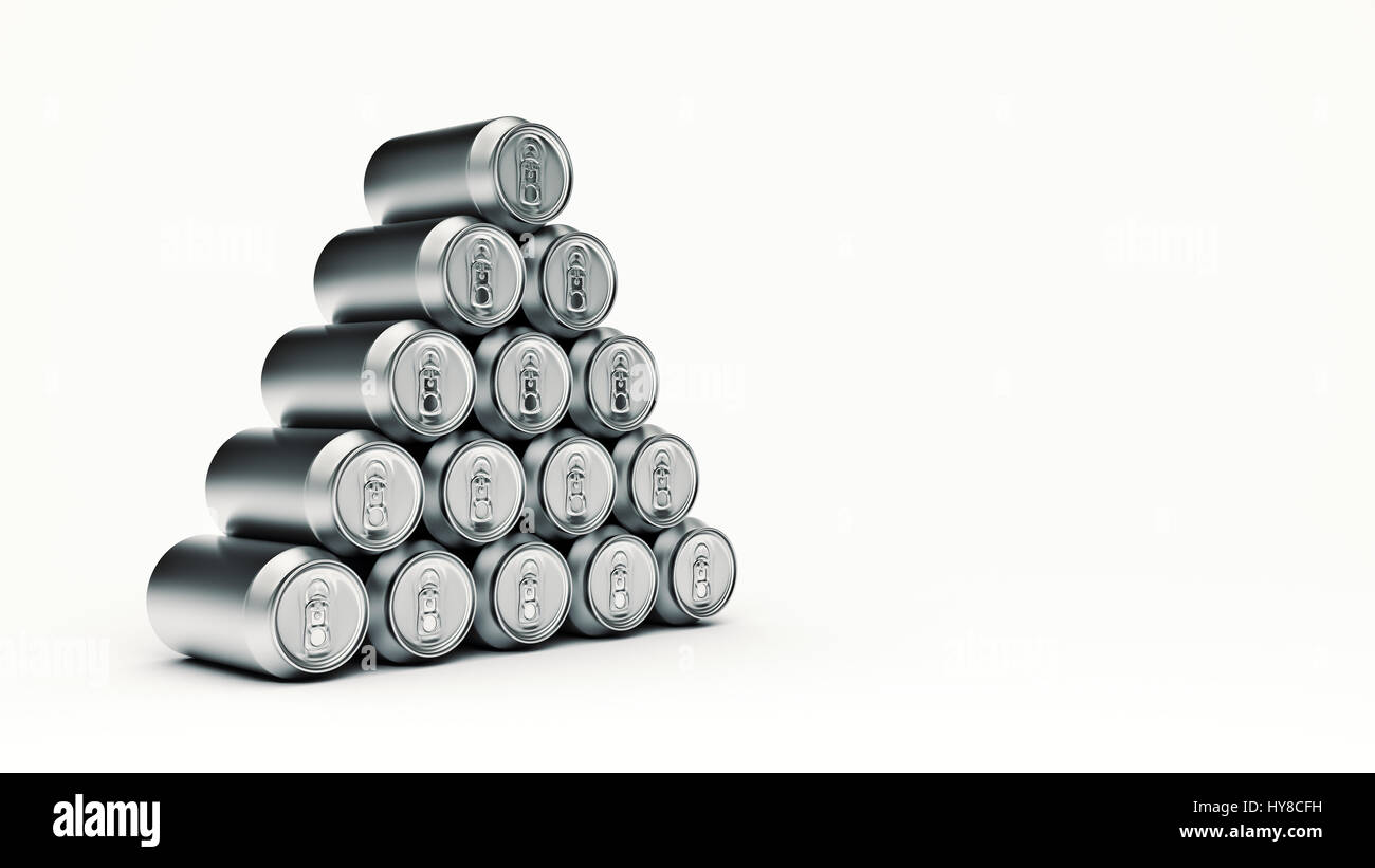 aluminium can isolated. 3d rendering Stock Photo - Alamy