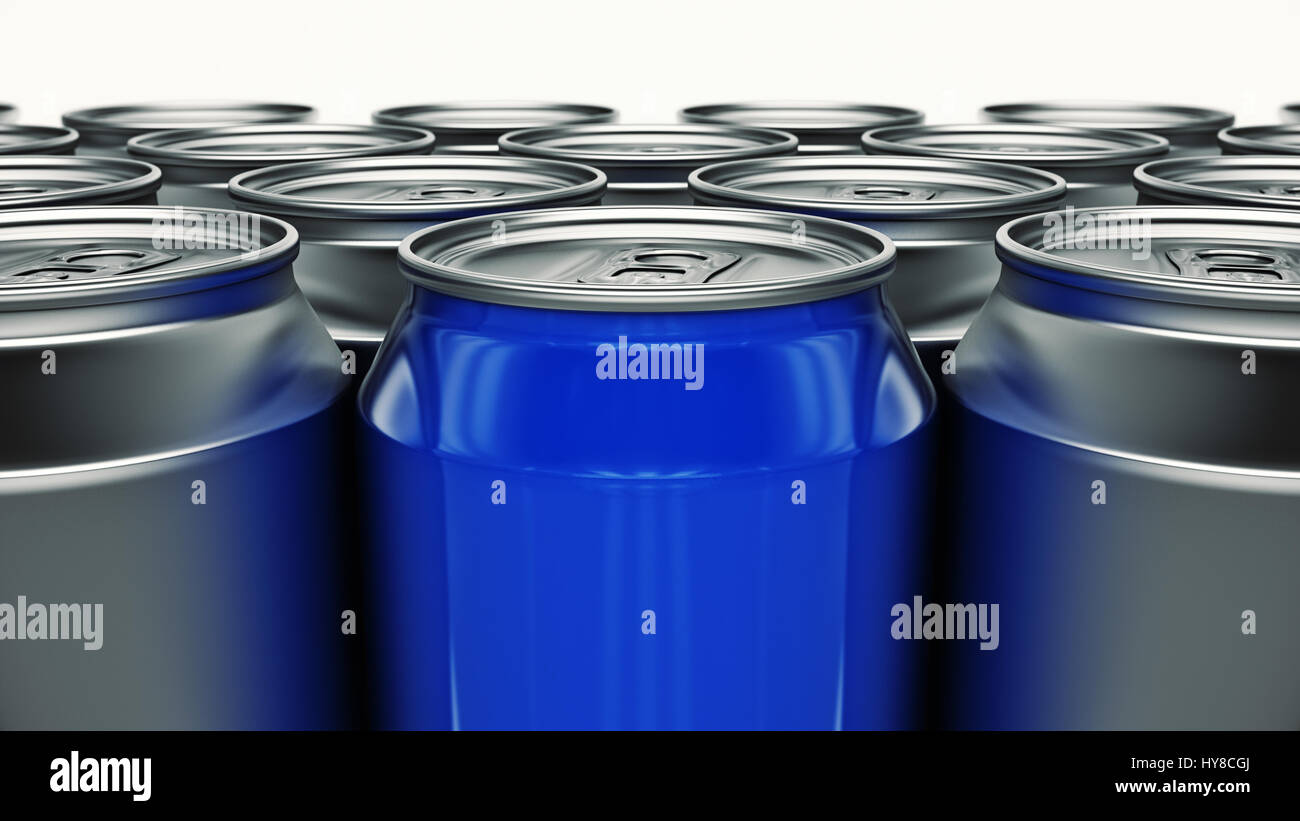 aluminium can isolated. 3d rendering Stock Photo - Alamy