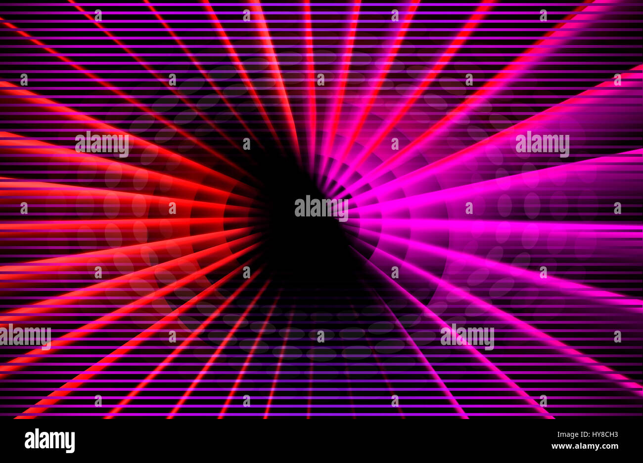 Abstract Digital virtual high-tech background with bright red colors ...